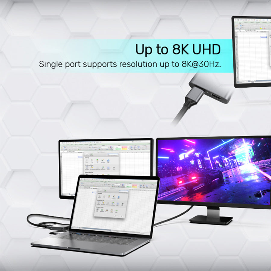USB-C to Dual DisplayPort Adapter | UNITEK