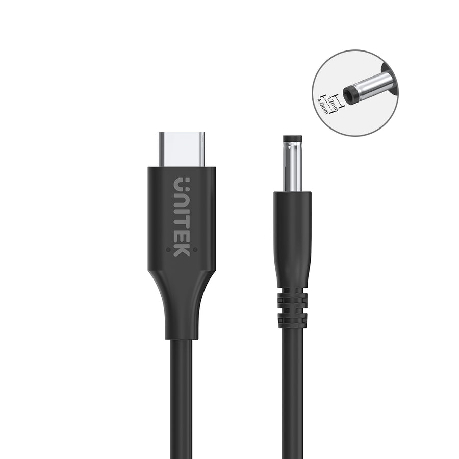 65W USB-C to 4.0x1.7mm DC Cable for Lenovo Laptop | UNITEK