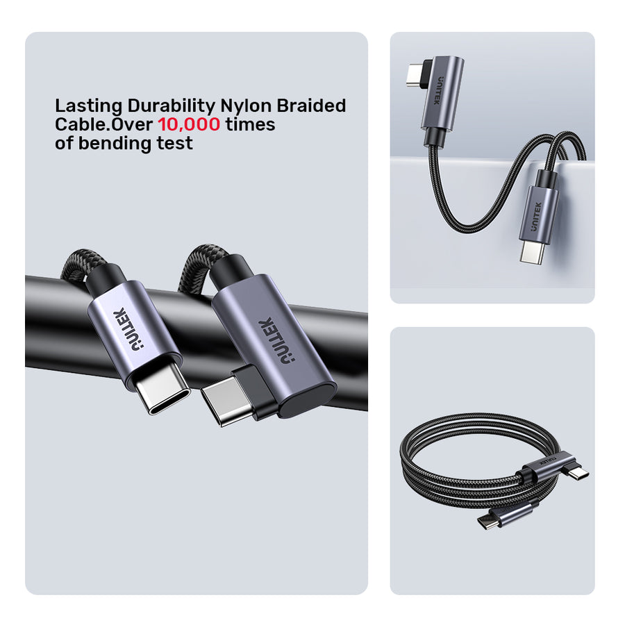 100W USB-C Cable 90 Degree