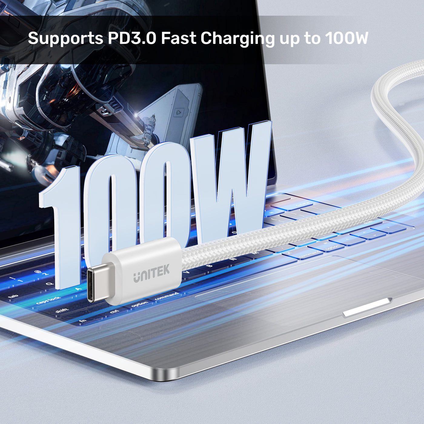 100W Magnetic USB-C Cable