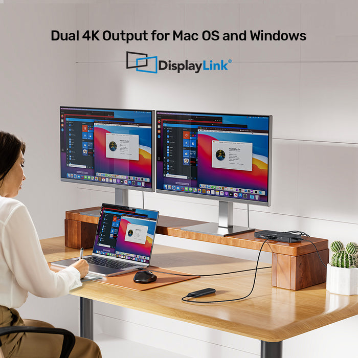Universal Dual 4K KVM Docking Station | UNITEK