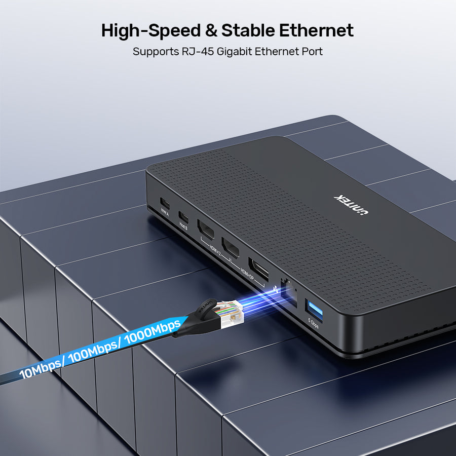 Universal Dual 4K KVM Docking Station | UNITEK