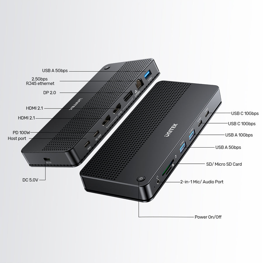 USB-C 8K Docking Station with 100W PD