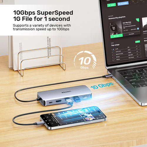 6-in-1 USB-C Hub with M.2 SSD Enclosure