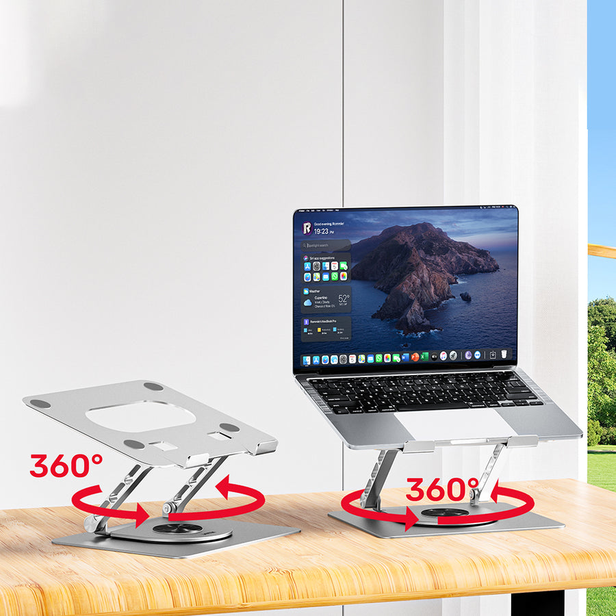 Adjustable Laptop Stand with 360° Rotating Base | UNITEK