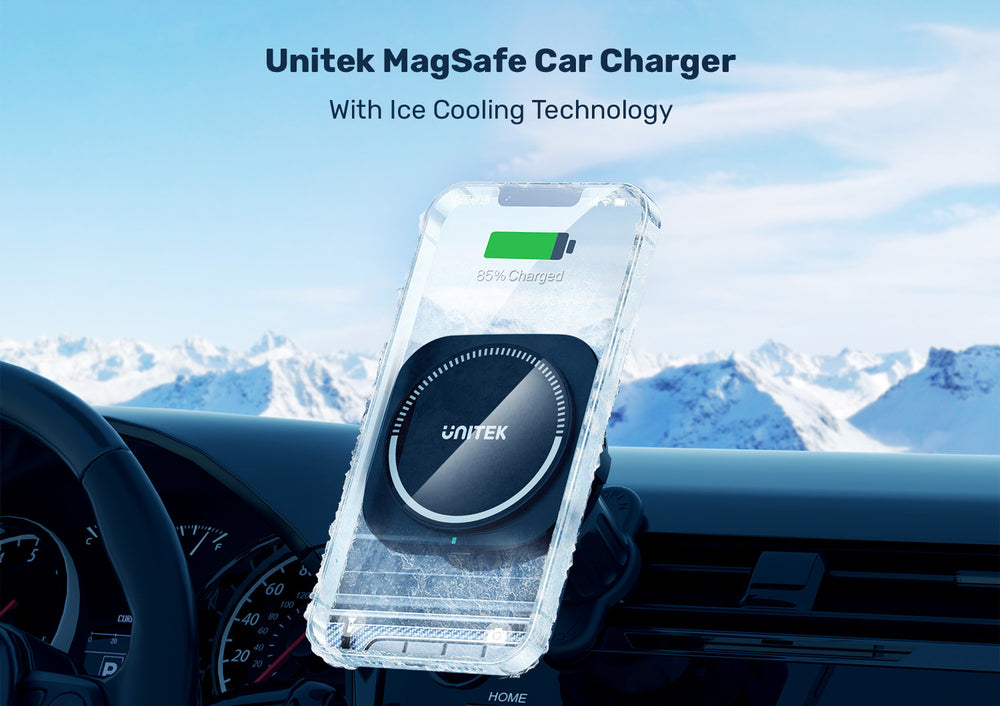 15W MagSafe Wirelss Car Mount Charger | UNITEK