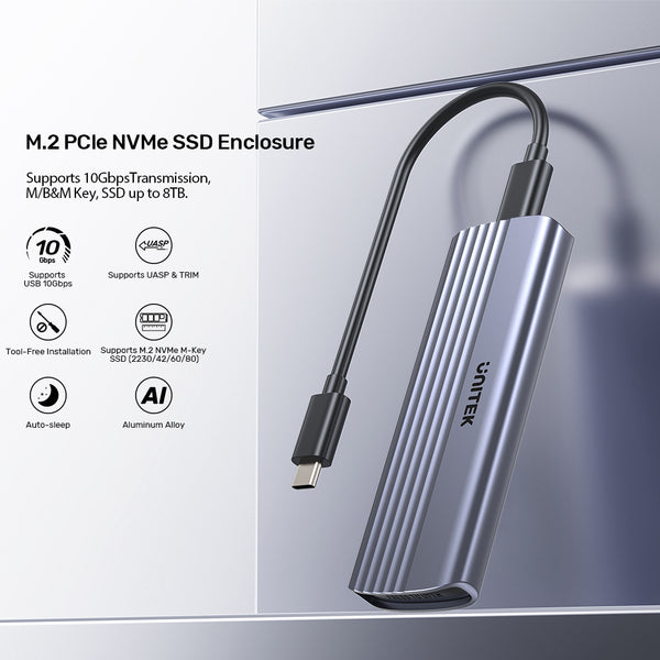 M.2 PCIe NVME SSD Enclosure | UNITEK