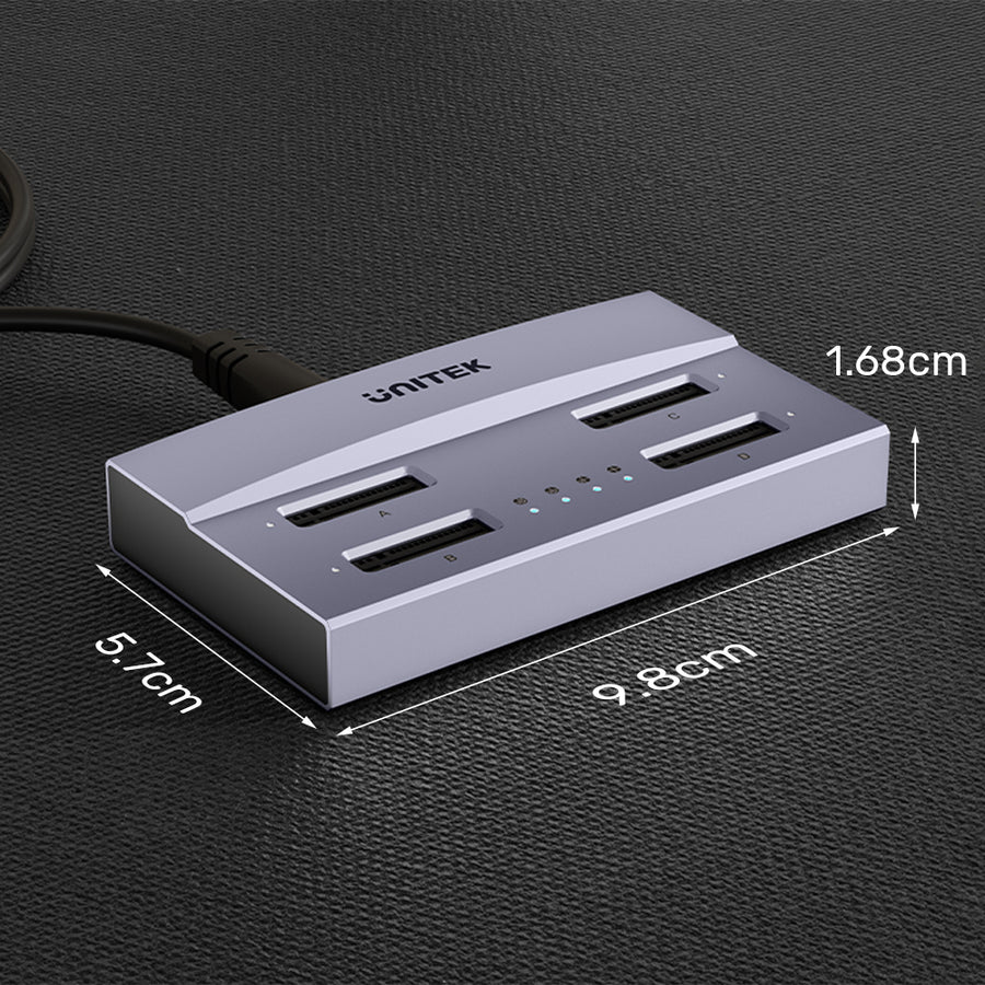 USB4 4-Bay M.2 SSD Docking Station | UNITEK
