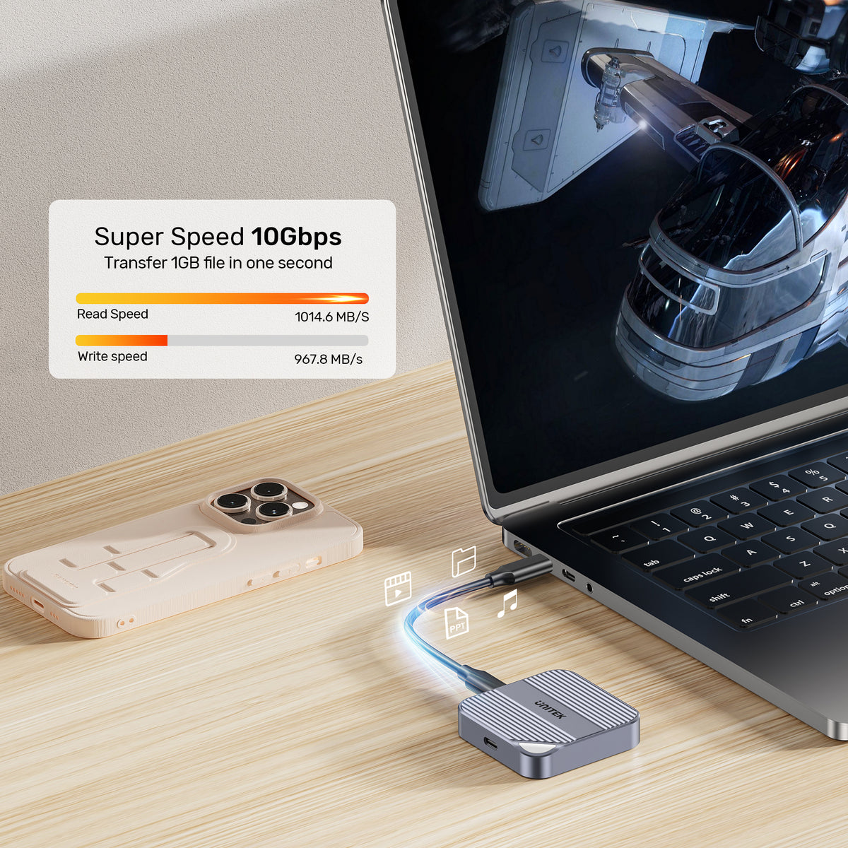 Magnetic M.2 2230 NVMe SSD Enclosure | UNITEK