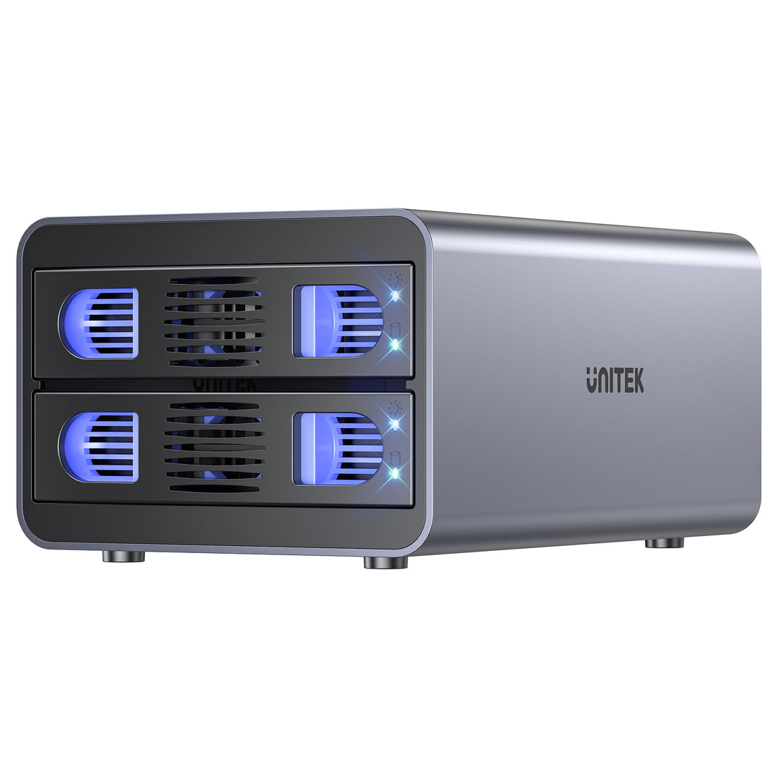 2 Bay USB-C RAID External Hard Drive Enclosure | UNITEK