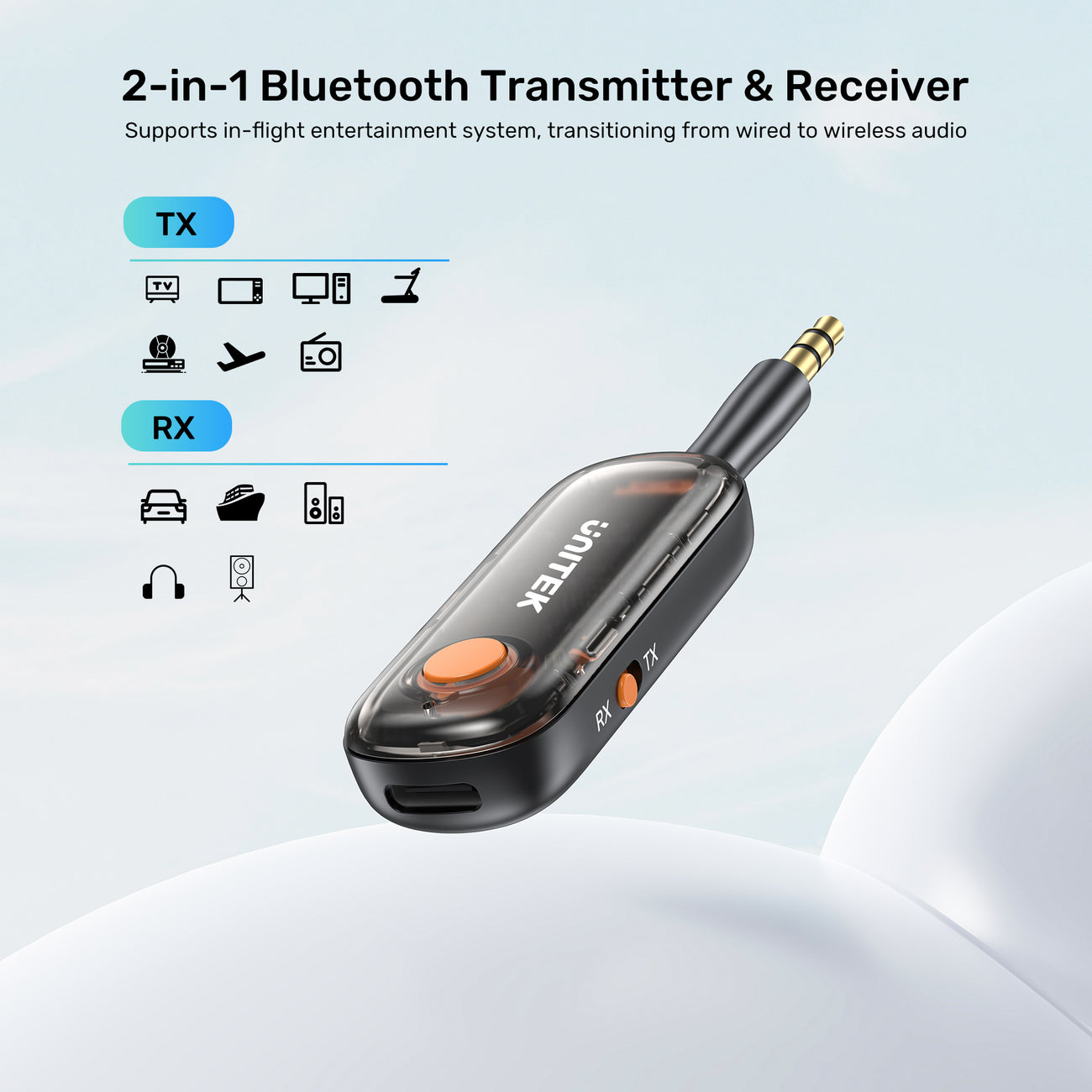 2-in-1 Bluetooth Transmitter Receiver | UNITEK