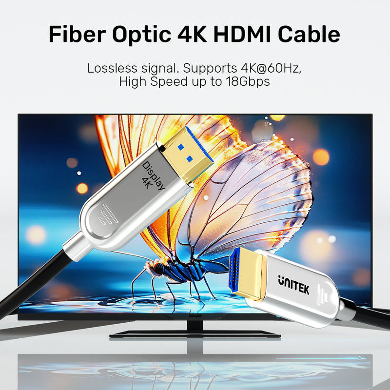 Fiber Optic 4K HDMI Cable | UNITEK