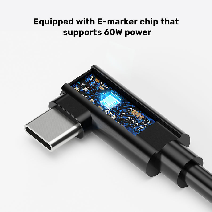 VR Link Pro Cable (90° USB-C to C Cable supports 5Gps & 60W) | UNITEK