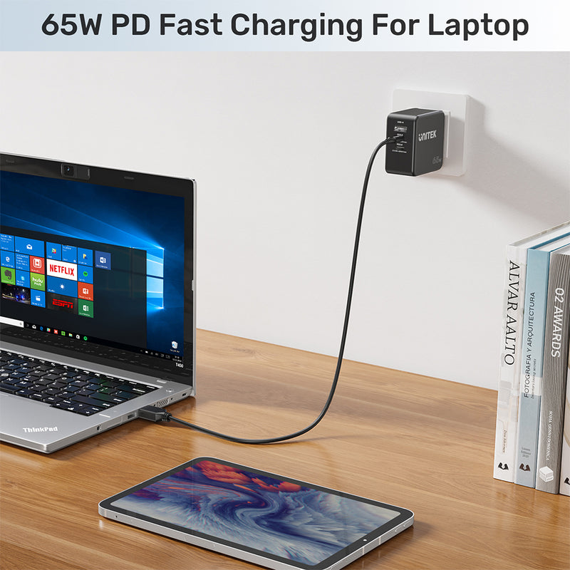 65W USB-C to 11x4.5mm DC Cable for Lenovo Laptop | UNITEK