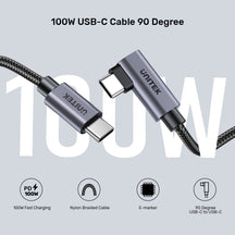 100W USB-C Cable 90 Degree | UNITEK