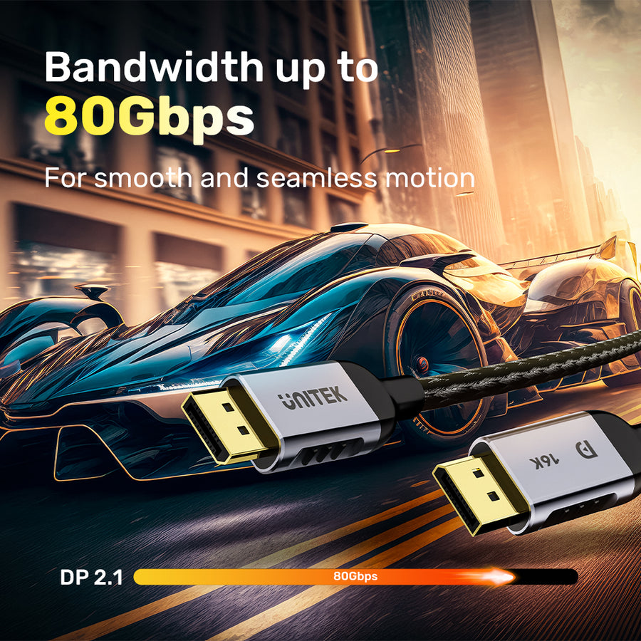 Gaming 8K@120Hz DisplayPort 2.1 Cable | UNITEK