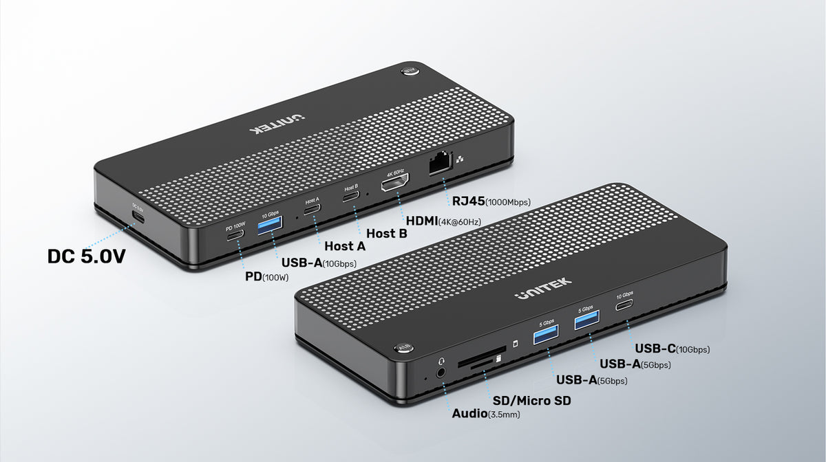 USB-C 4K KVM Docking Station | UNITEK