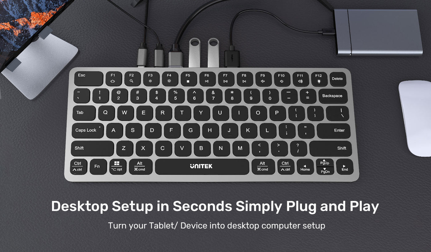 9-in-1 USB-C Keyboard Hub | UNITEK