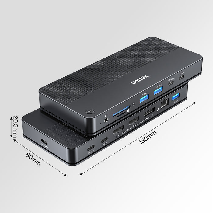 Universal Dual 4K KVM Docking Station | UNITEK
