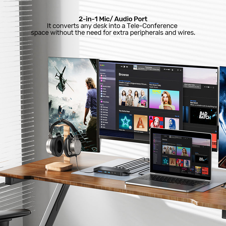 USB-C 8K Docking Station with 100W PD | UNITEK