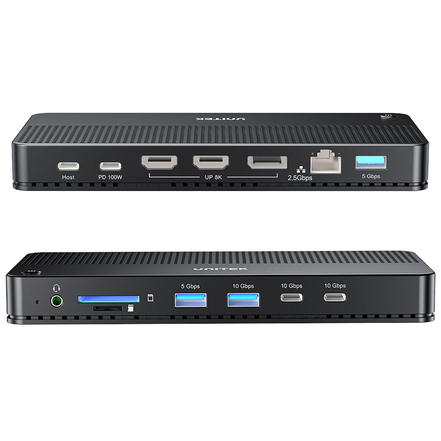 USB-C 8K Docking Station with 100W PD | UNITEK