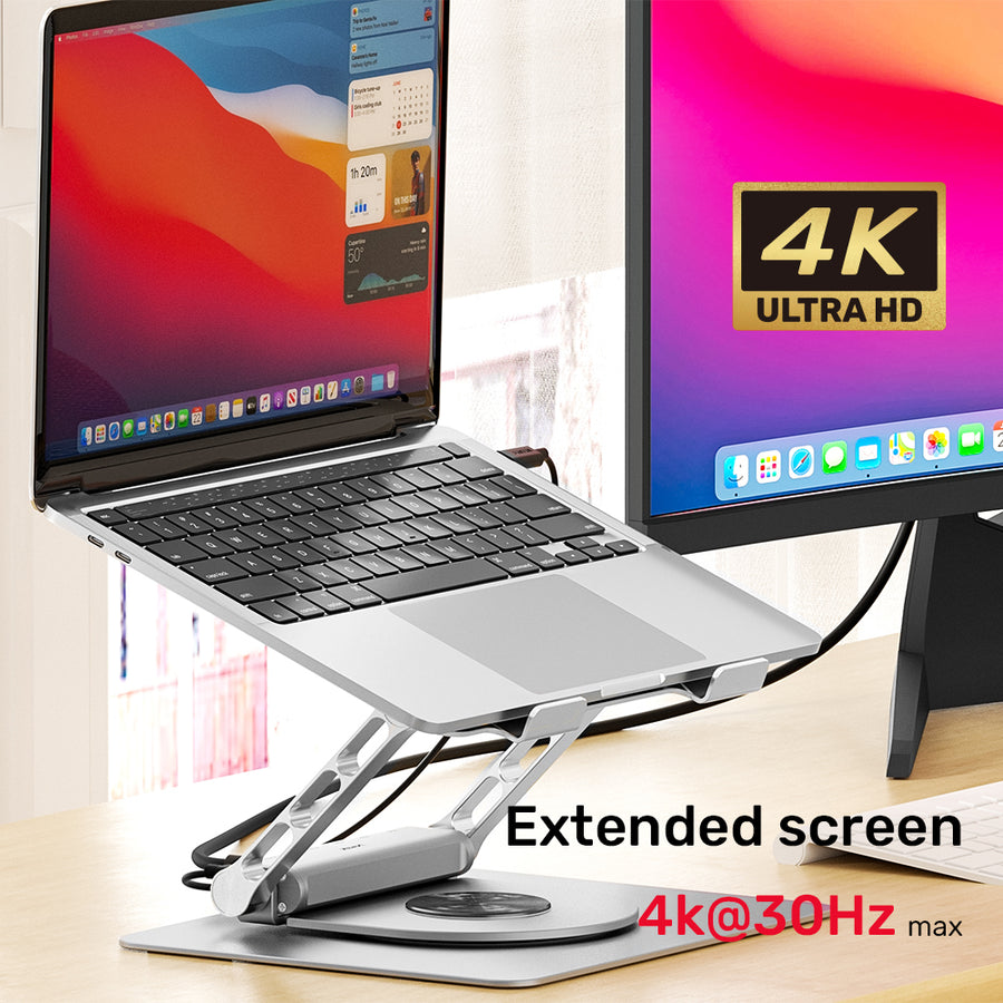 Laptop Stand with Detachable USB-C Hub | UNITEK