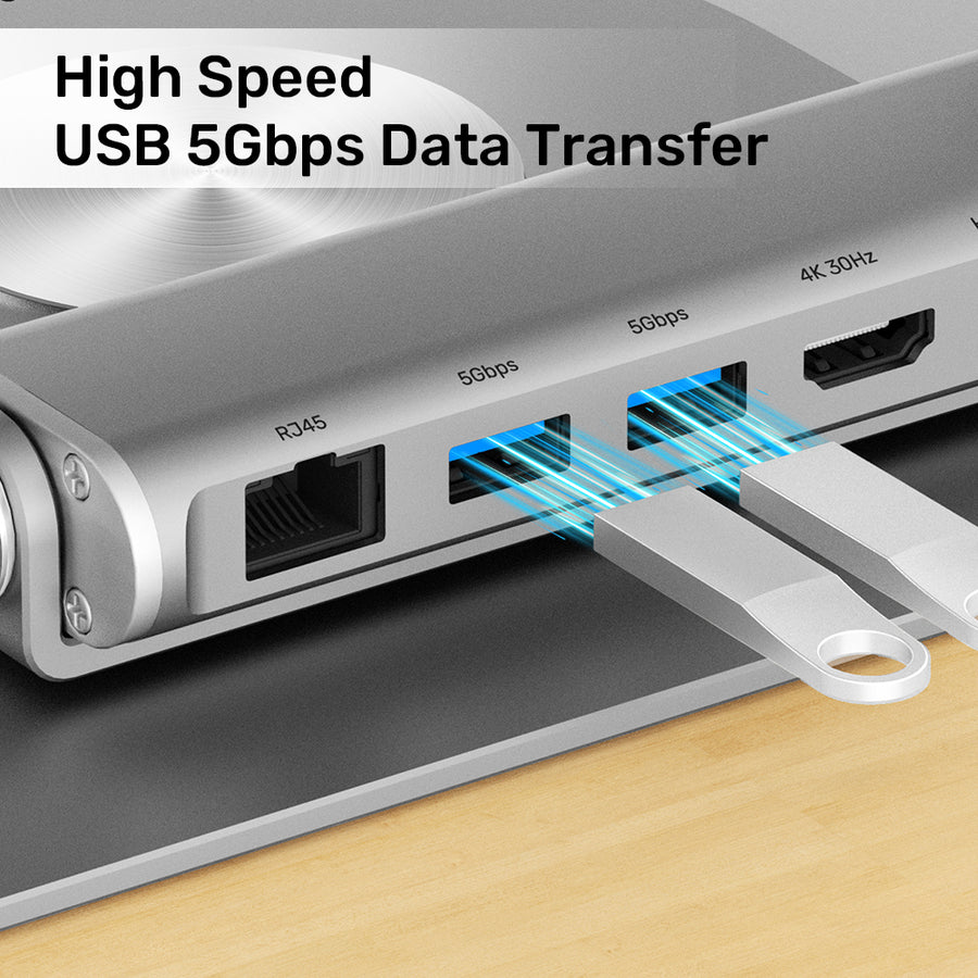 Laptop Stand with Detachable USB-C Hub | UNITEK