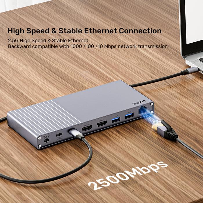 Triple Display USB4 40Gbps Docking Station | UNITEK