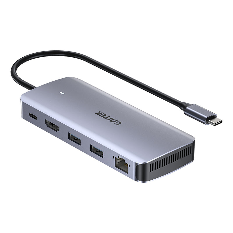 6-in-1 USB-C Hub with M.2 SSD Enclosure | UNITEK