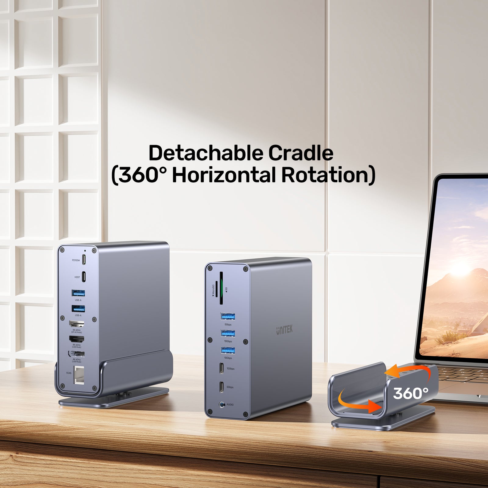Universal DisplayLink Triple 4K Docking Station | UNITEK