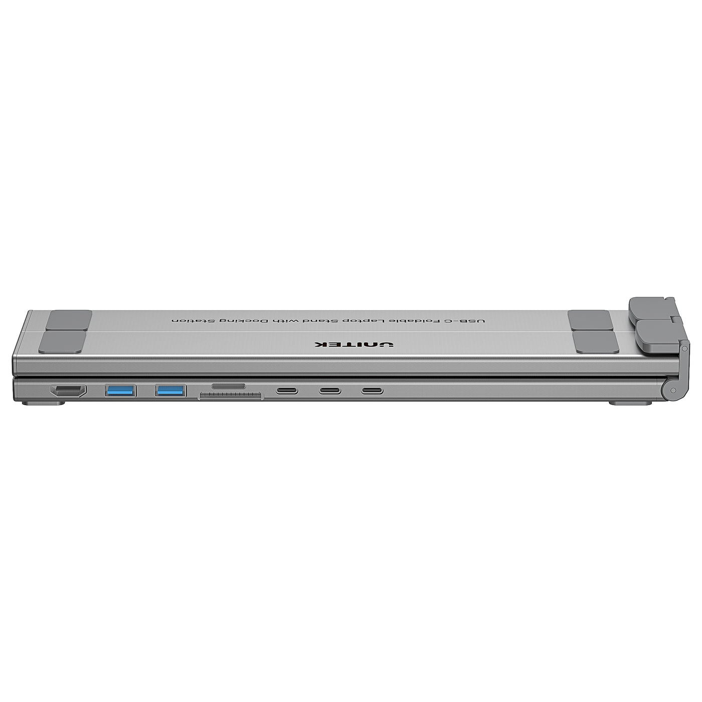 USB-C Foldable Laptop Stand with Docking Station | UNITEK