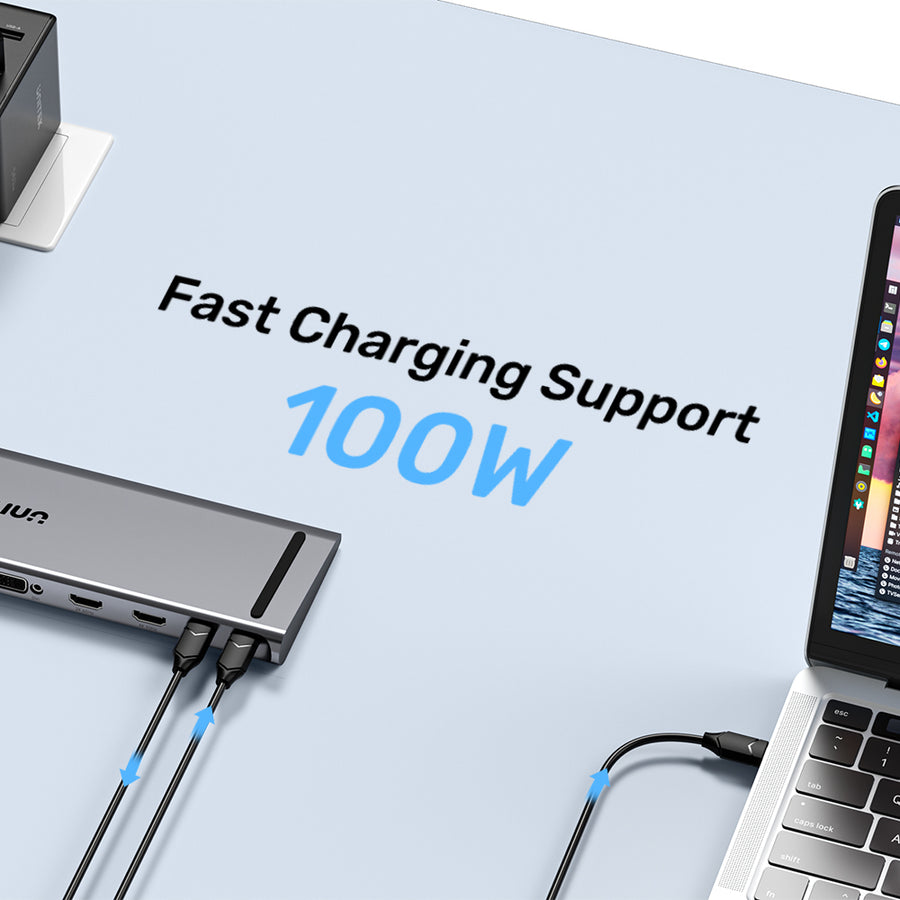 uHUB11+ USB-C DisplayLink 4K Docking Station | UNITEK
