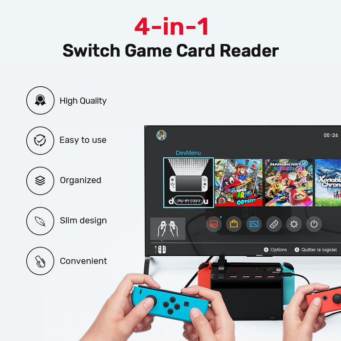 【Switch】4-in-1 Game Card Reader | UNITEK