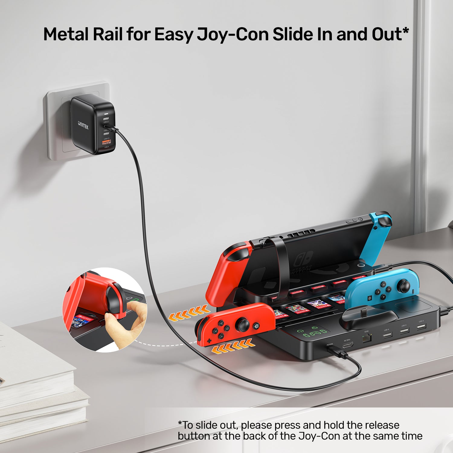 Switch Charging Station with Game Card Reader | UNITEK