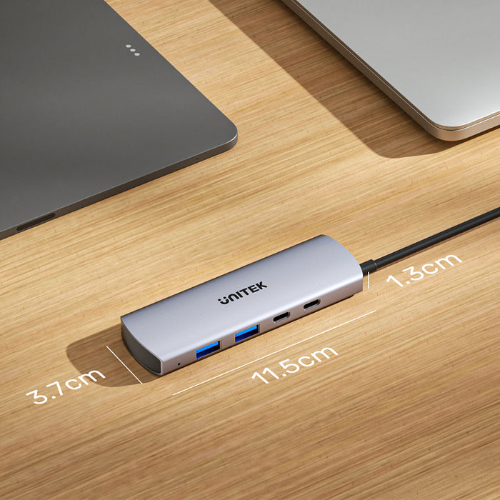 uHUB Q4 4-in-1 10Gbps USB-C Hub with 2 USB-A & 2 USB-C Ports | UNITEK