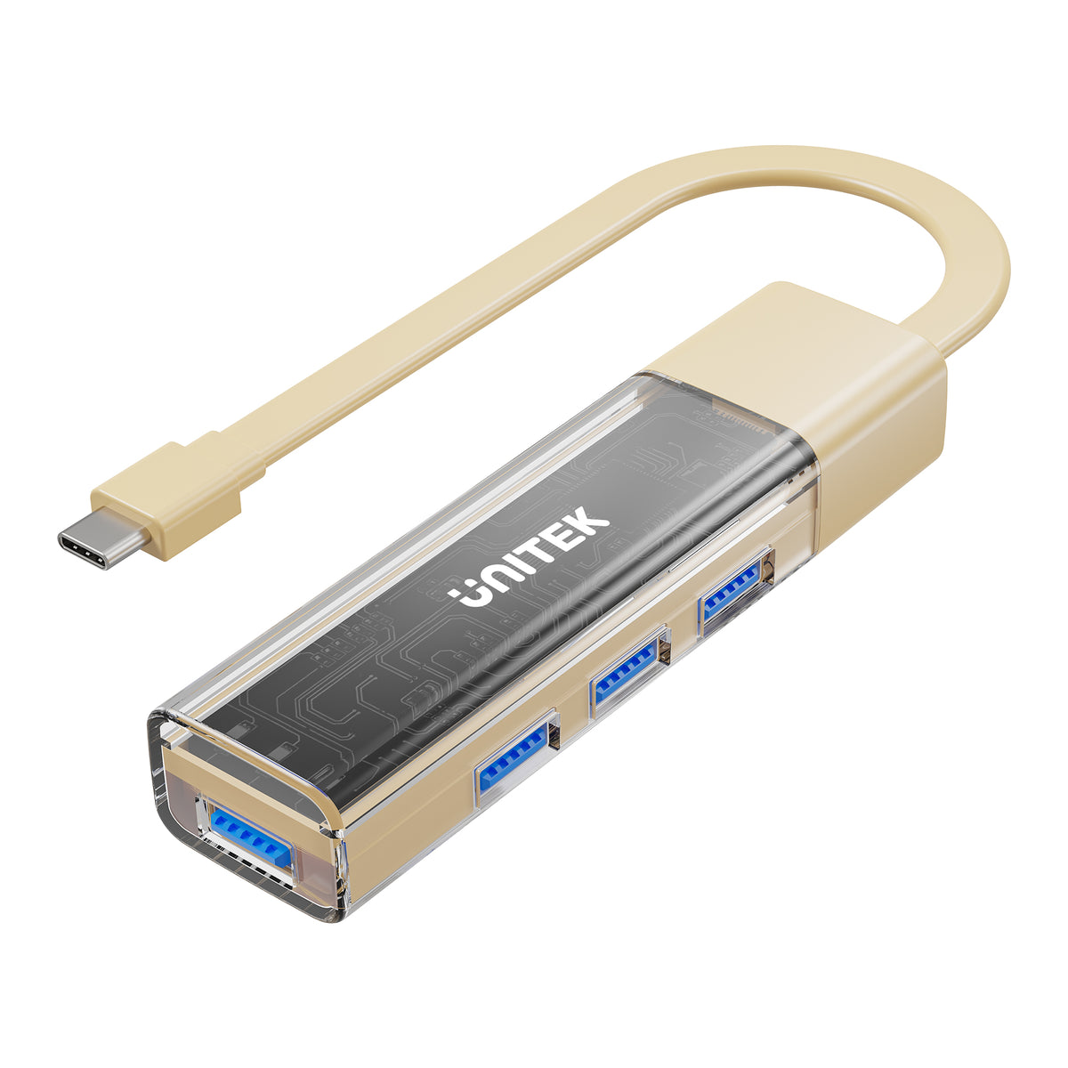 Bi-Directional Hub with Detachable Cable | UNITEK