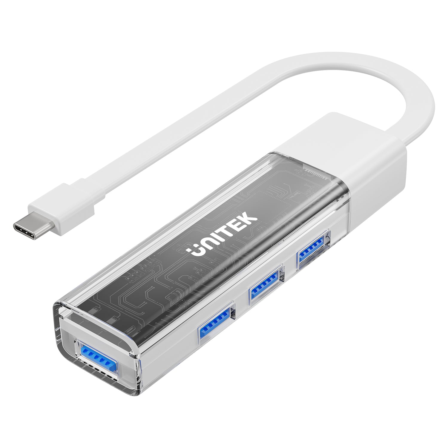 Bi-Directional Hub with Detachable Cable | UNITEK