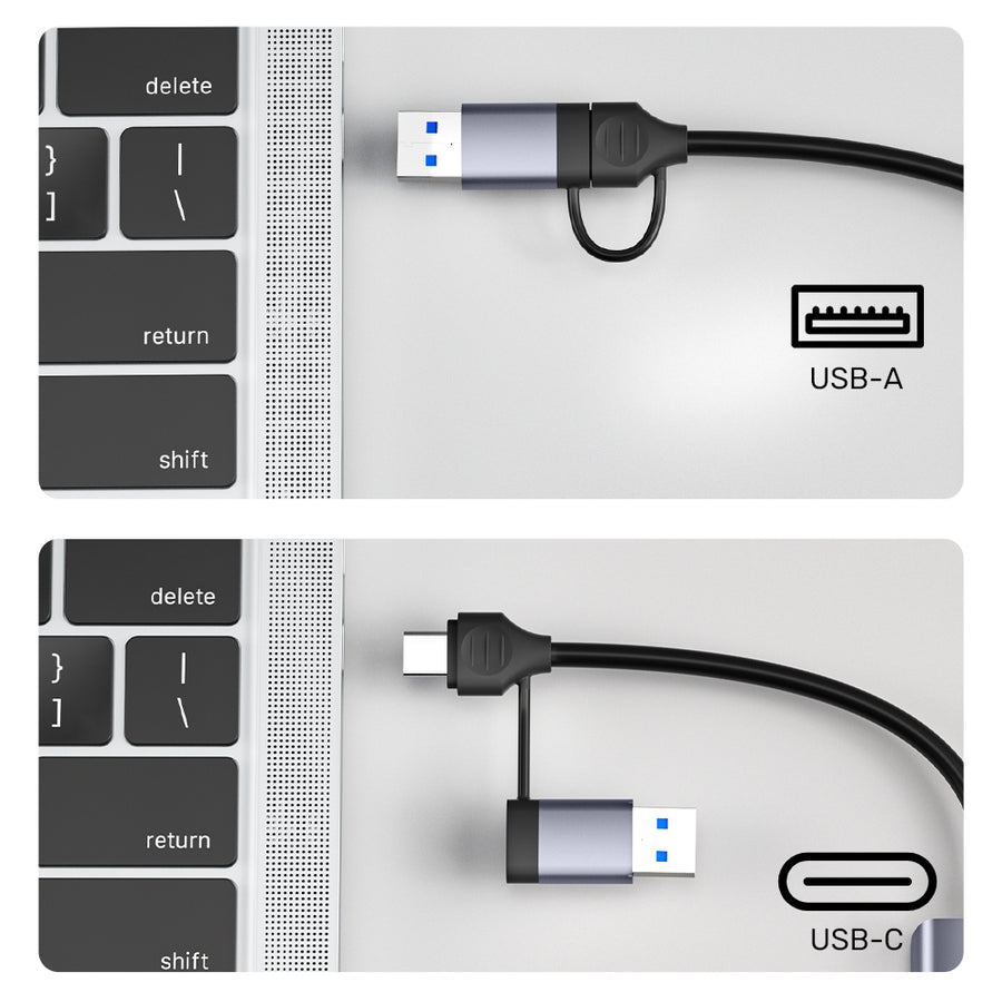 uHUB P5+ 5-in-1 USB 5Gbps Hub with SD and Micro SD Card Reader | UNITEK