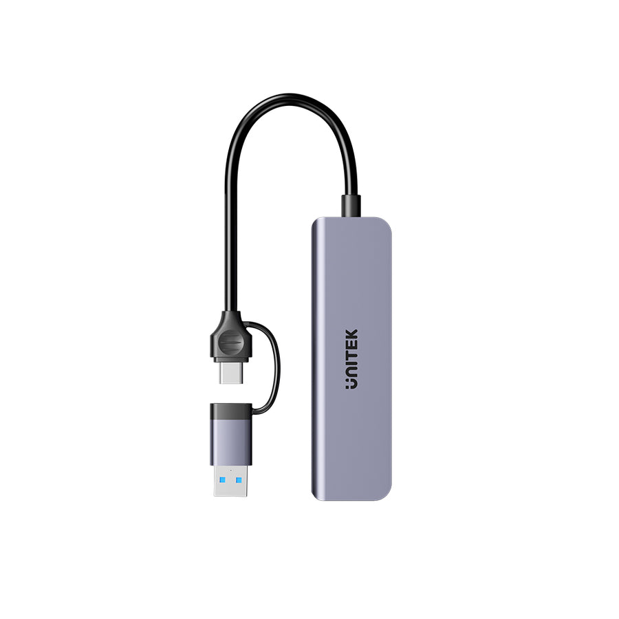 uHUB P5+ 5-in-1 USB 5Gbps Hub with SD and Micro SD Card Reader | UNITEK
