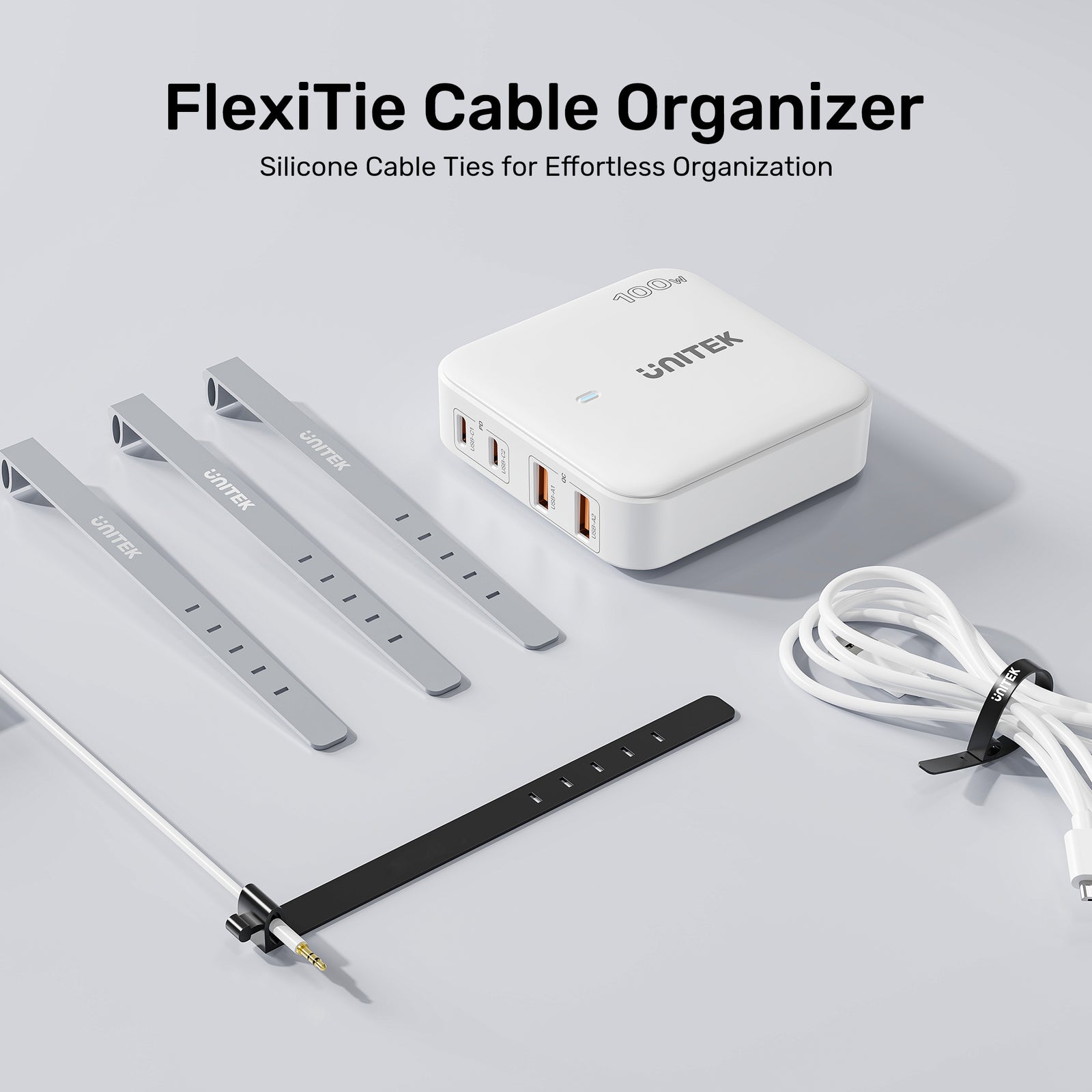 FlexiTie Cable Organizer | UNITEK