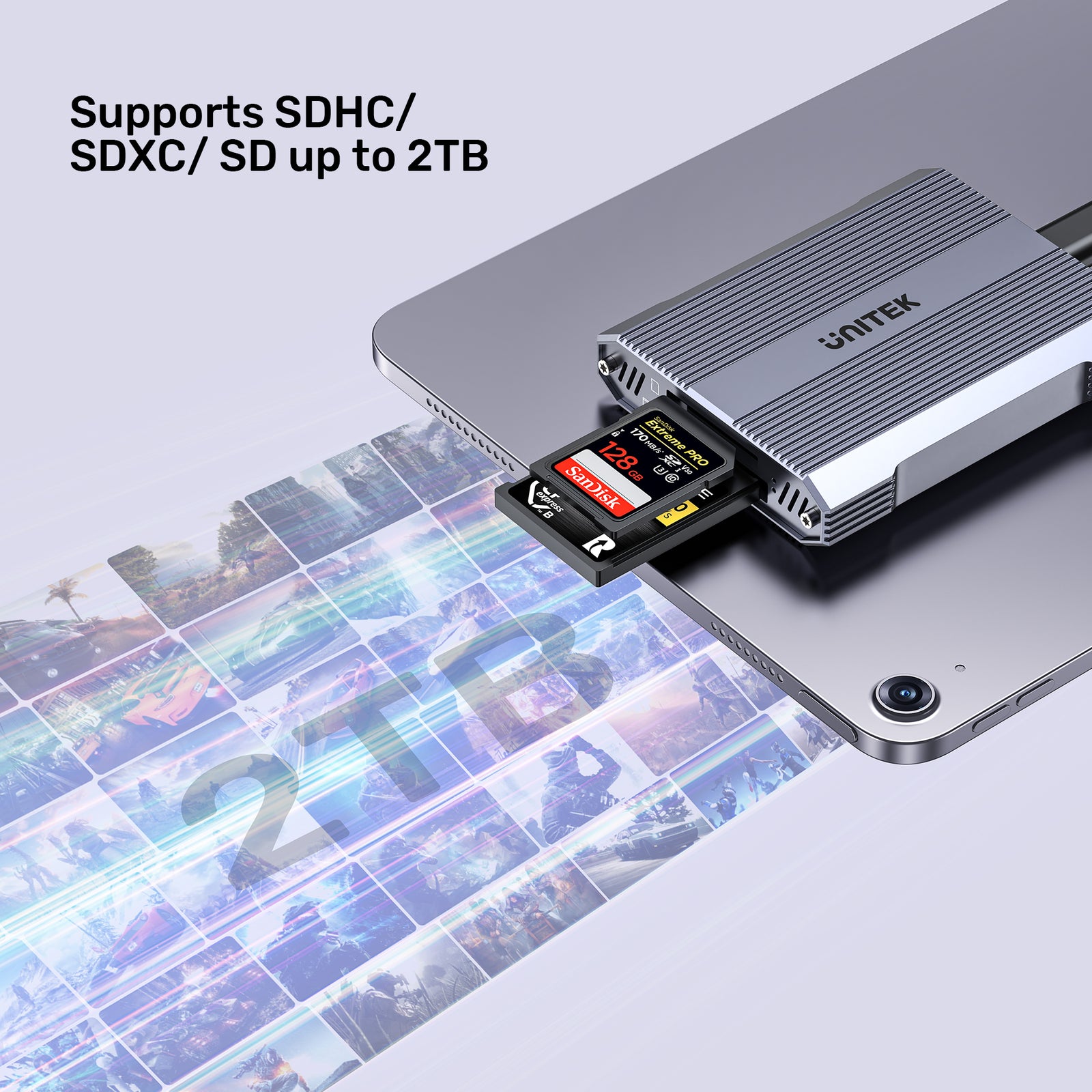 CF Express Type B Multi Card Reader with Hub | UNITEK