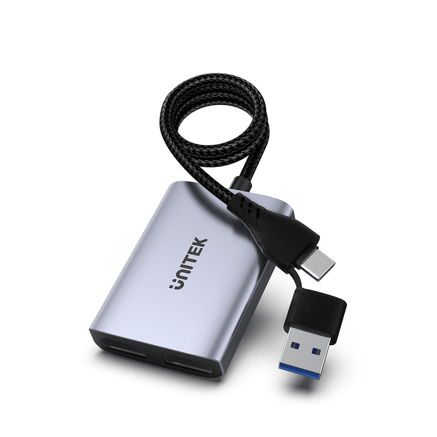 USB C/A Dual HDMI Adapter | UNITEK