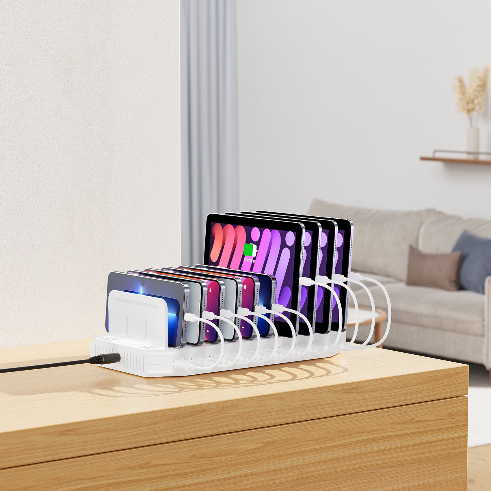60W 10 Port USB Charging Station | UNITEK