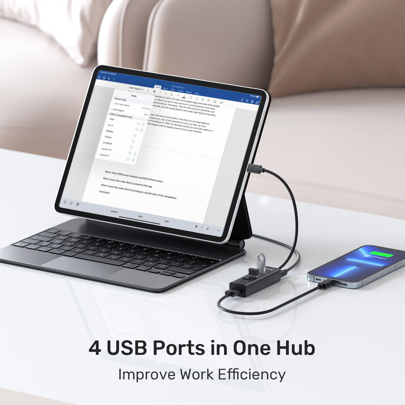 4 Ports USB-C 5Gbps Hub