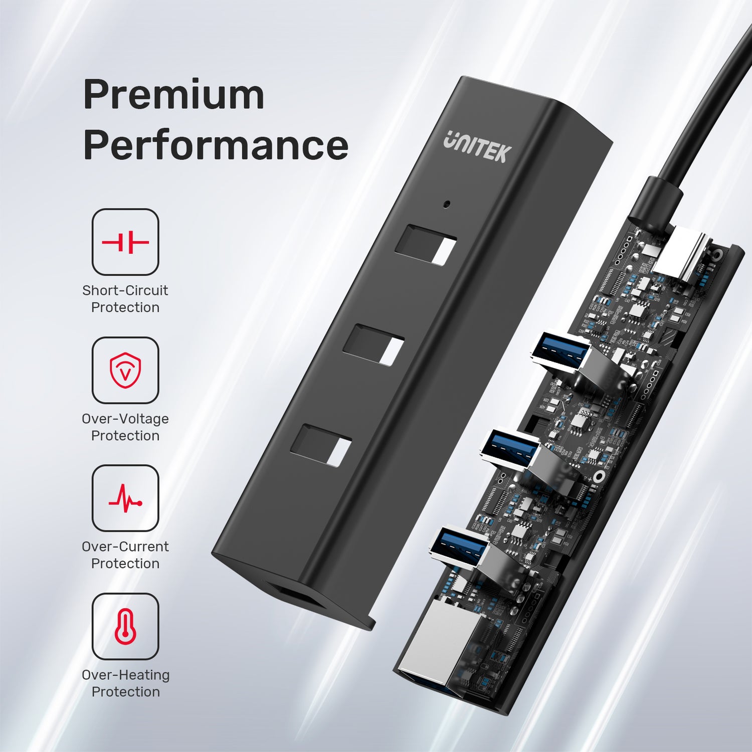 4 Ports USB-C 5Gbps Hub