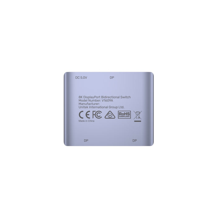 8k Displayport Bidirectional Switch Unitek