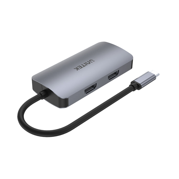 uHUB P5 Trio 5-in-1 USB-C Hub with MST Triple Monitor and 100W Power D