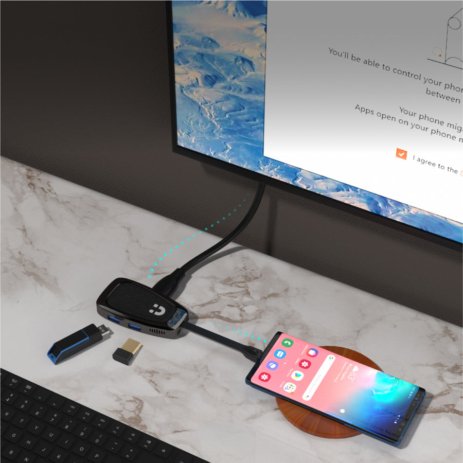 uHUB Q4+ 4-in-1 USB-C Hub with 10Gbps Data, HDMI and PD 100W | UNITEK