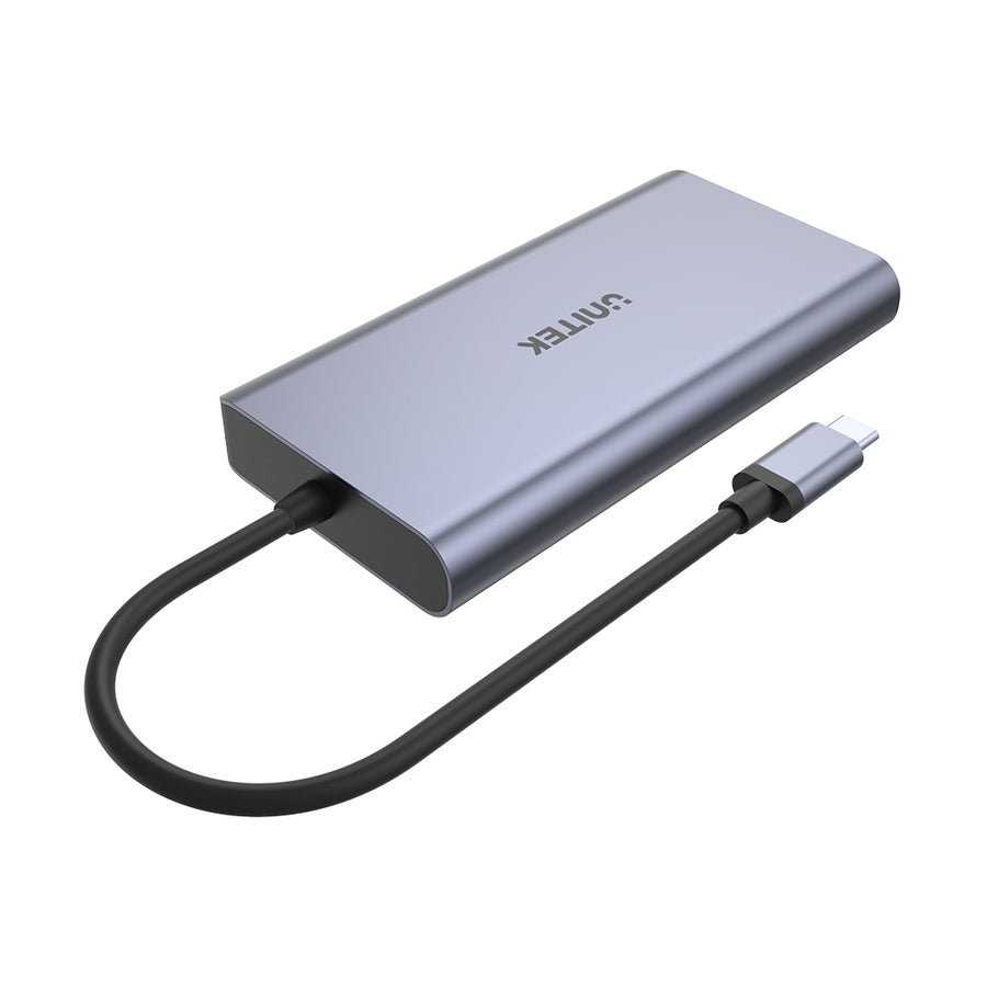 uHUB S7+7-in-1 USB-C Hub: MST Dual Monitor, 100W PD, Ethernet | UNITEK