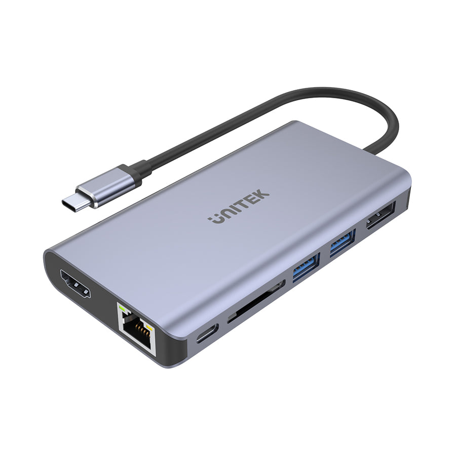uHUB S7+ 7-in-1 USB-C Ethernet Hub with MST Dual Monitor, 100W Power D
